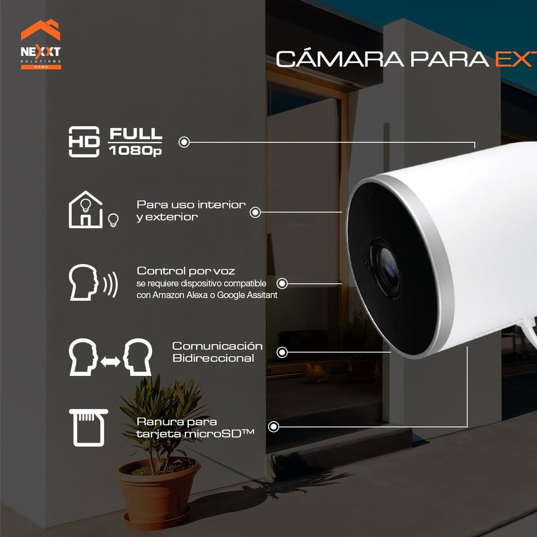 Nexxt Smart Wi-Fi Camera Outdoor w/Battery - Techstop